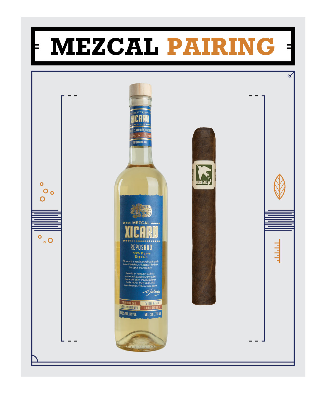 Mezcal Xicaru Reposado / Herrera Esteli Norteño - Drink - Perfect ...